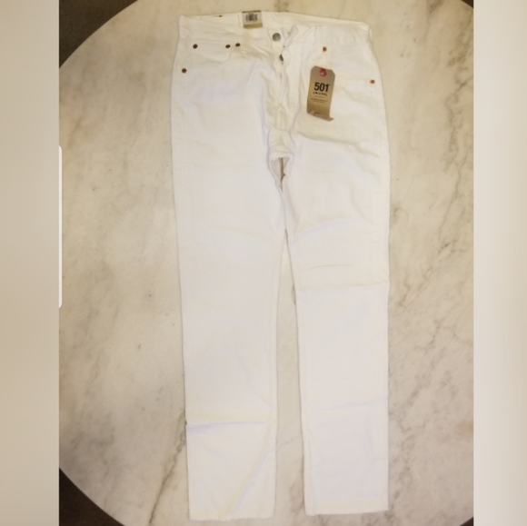 Levi's | Pants | Mens White Levi Jeans | Poshmark